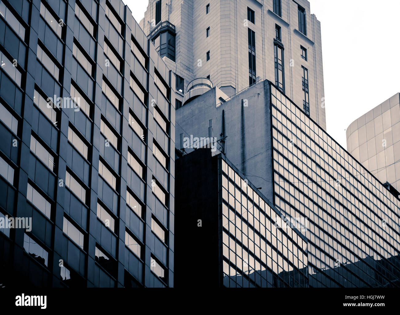 Windows of commercial building in Hong Kong Stock Photo - Alamy