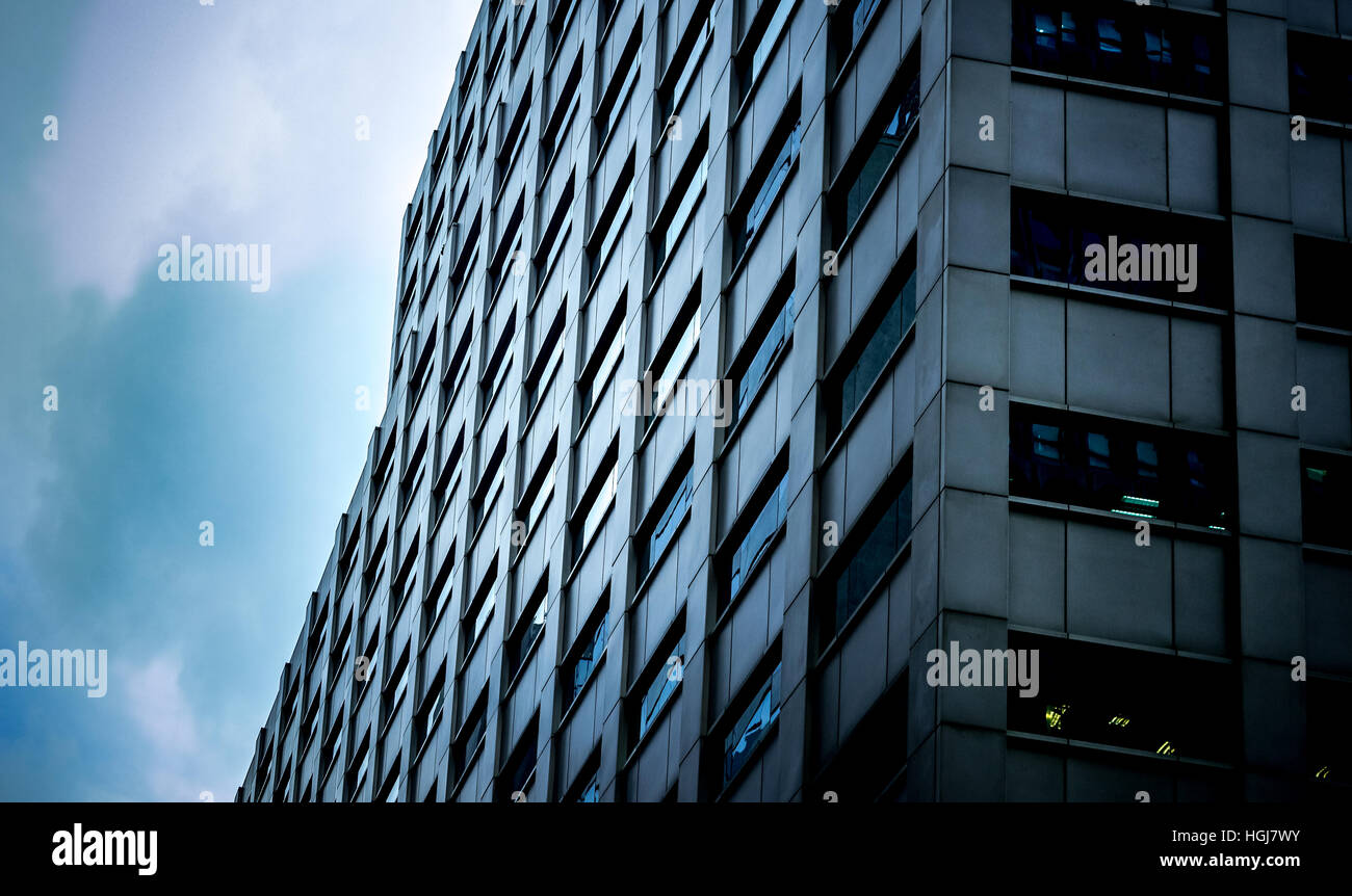 Windows of commercial building in Hong Kong Stock Photo - Alamy