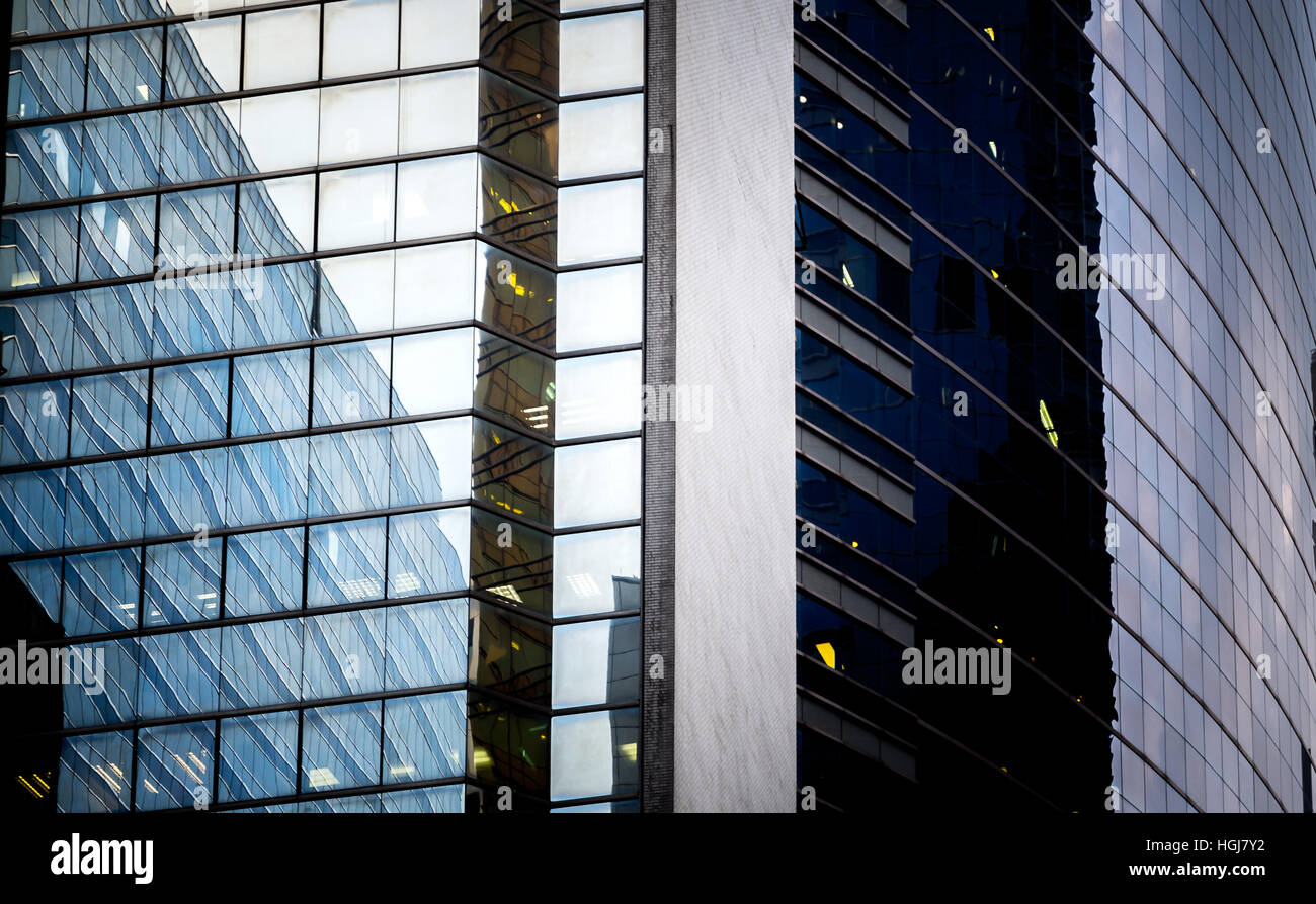 Windows of commercial building in Hong Kong Stock Photo - Alamy