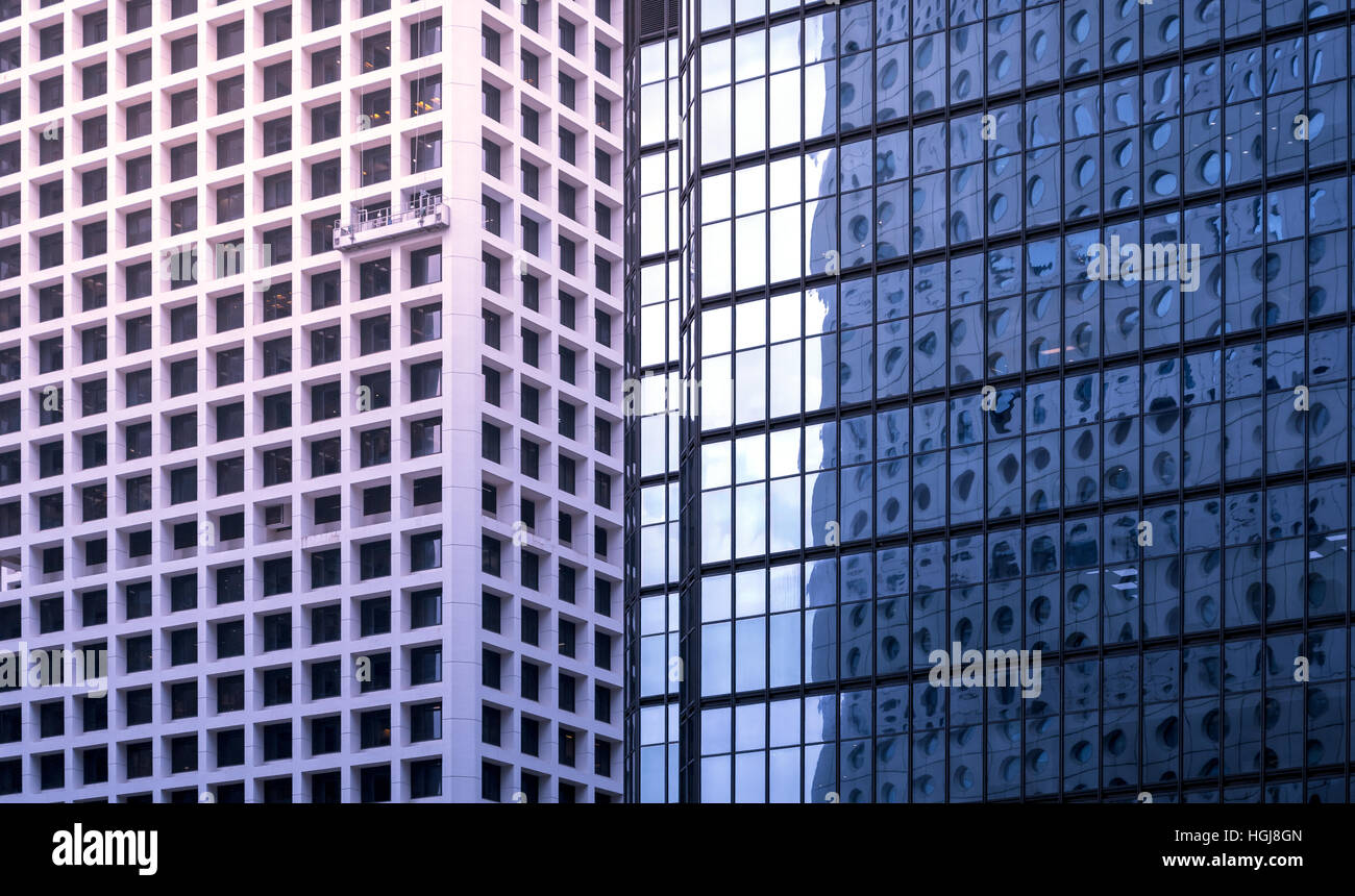 Windows of commercial building in Hong Kong Stock Photo - Alamy