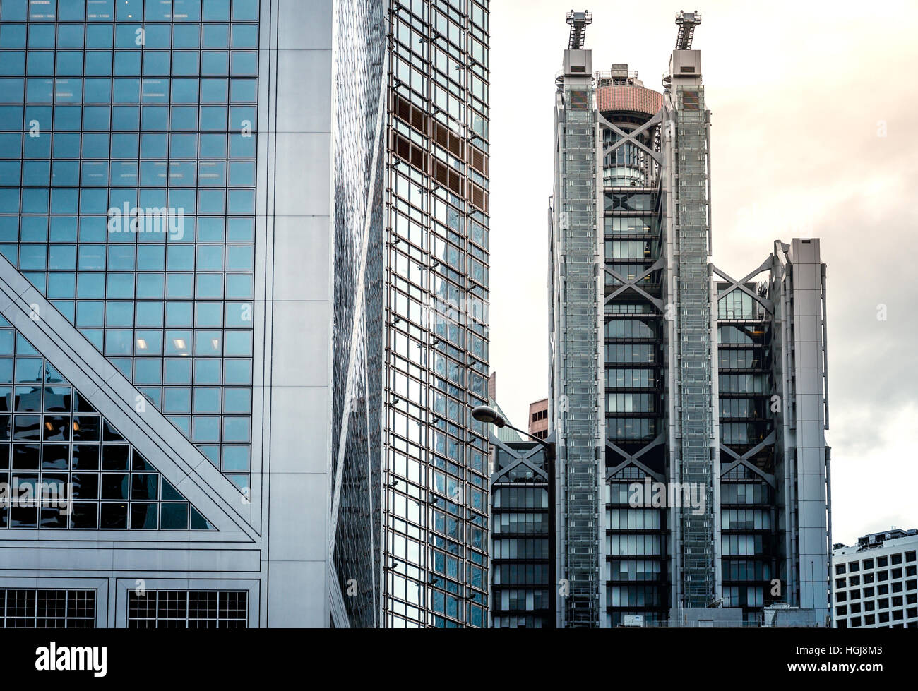 Windows of commercial building in Hong Kong Stock Photo - Alamy