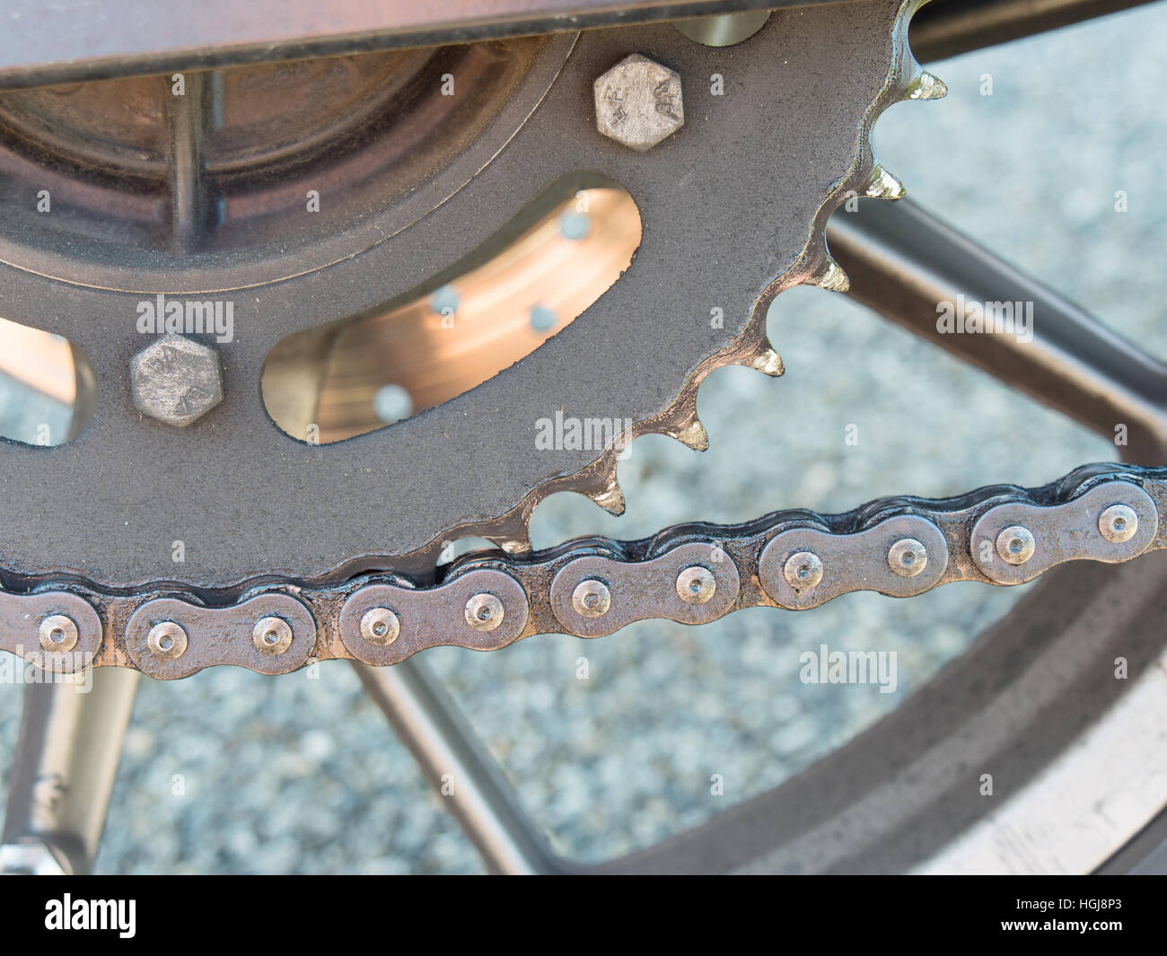 Motorcycle chain hi-res stock photography and images - Alamy