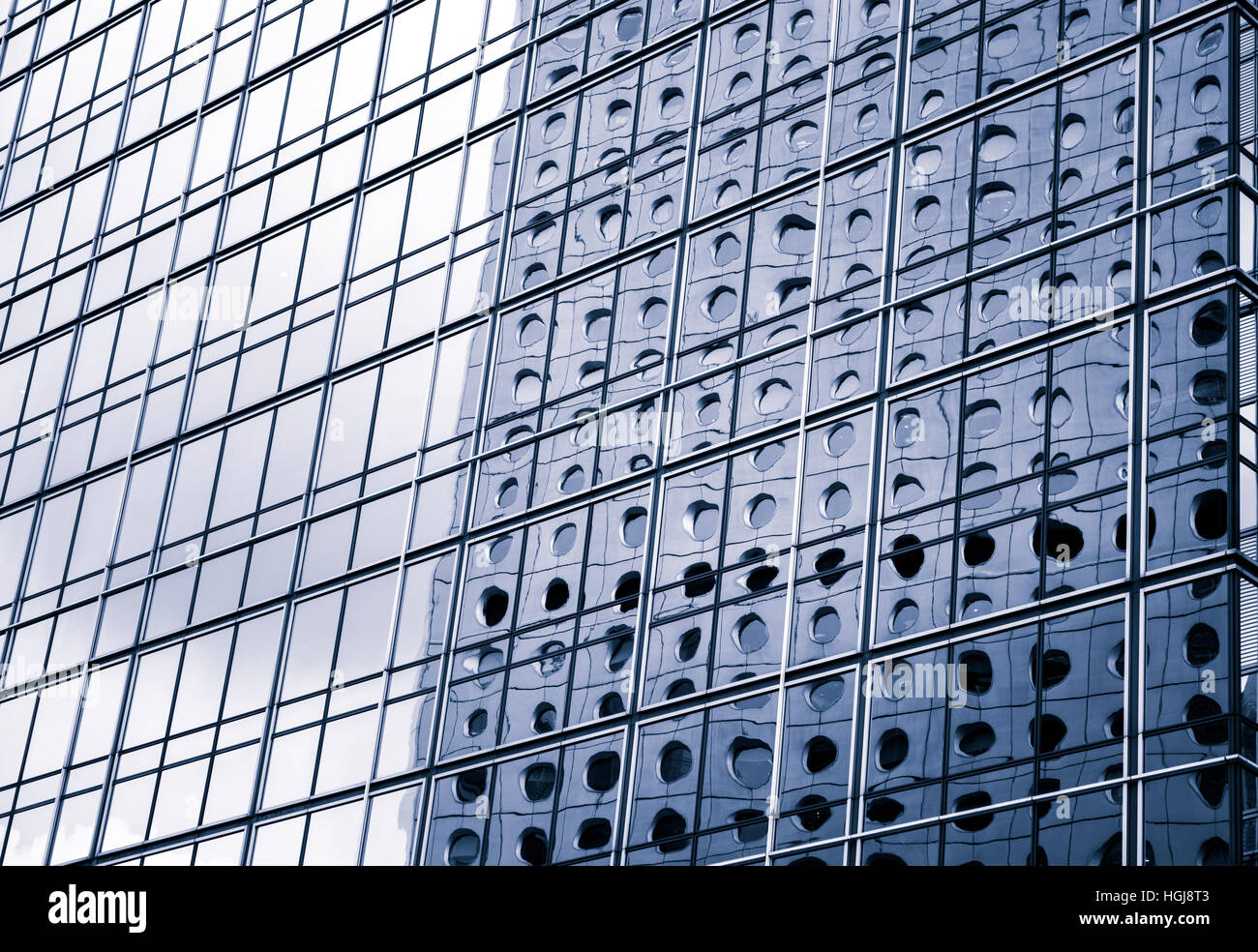 Windows of commercial building in Hong Kong Stock Photo - Alamy