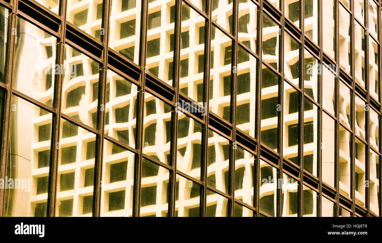 Windows of commercial building in Hong Kong Stock Photo - Alamy