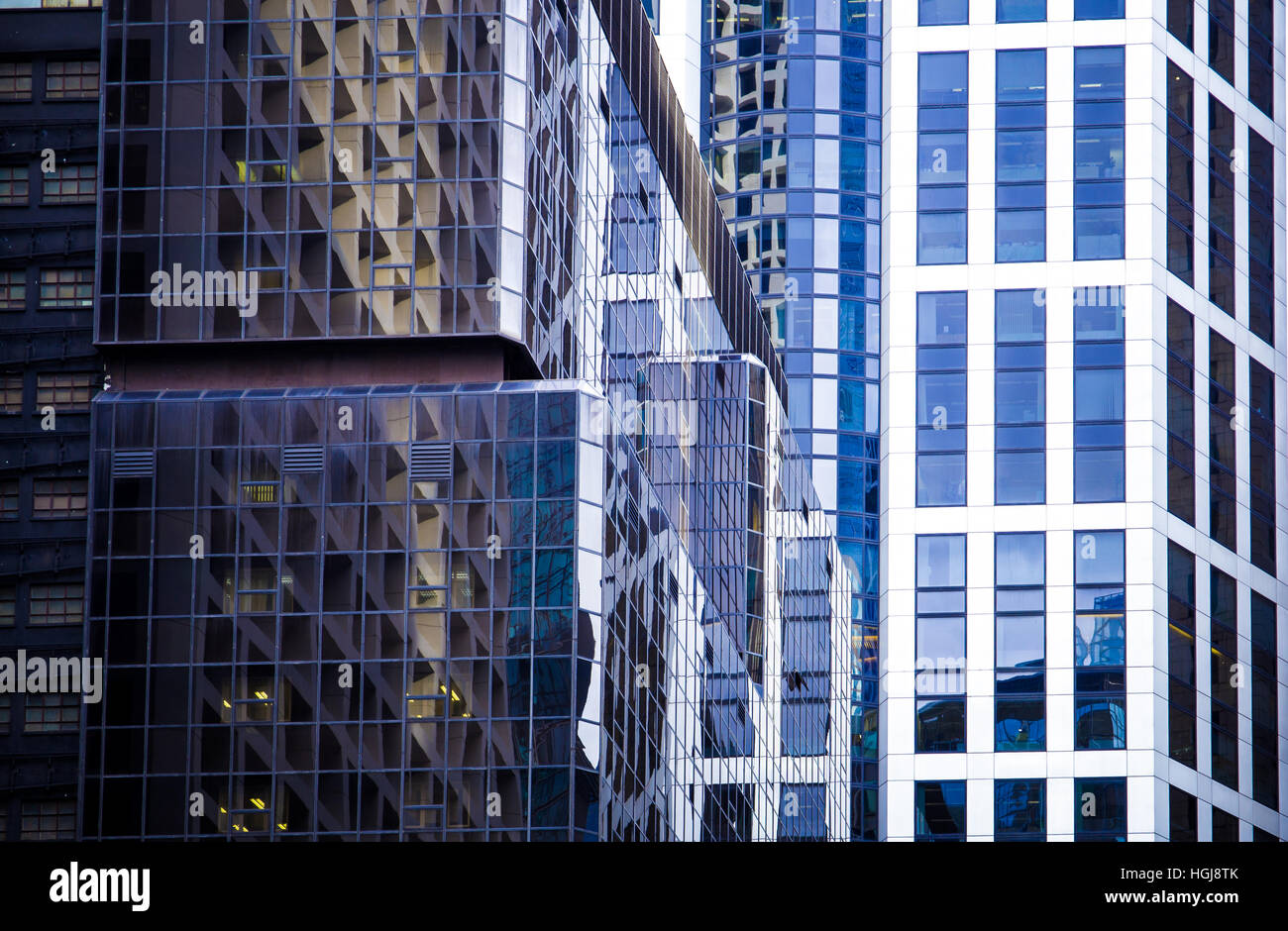 Windows of commercial building in Hong Kong Stock Photo - Alamy