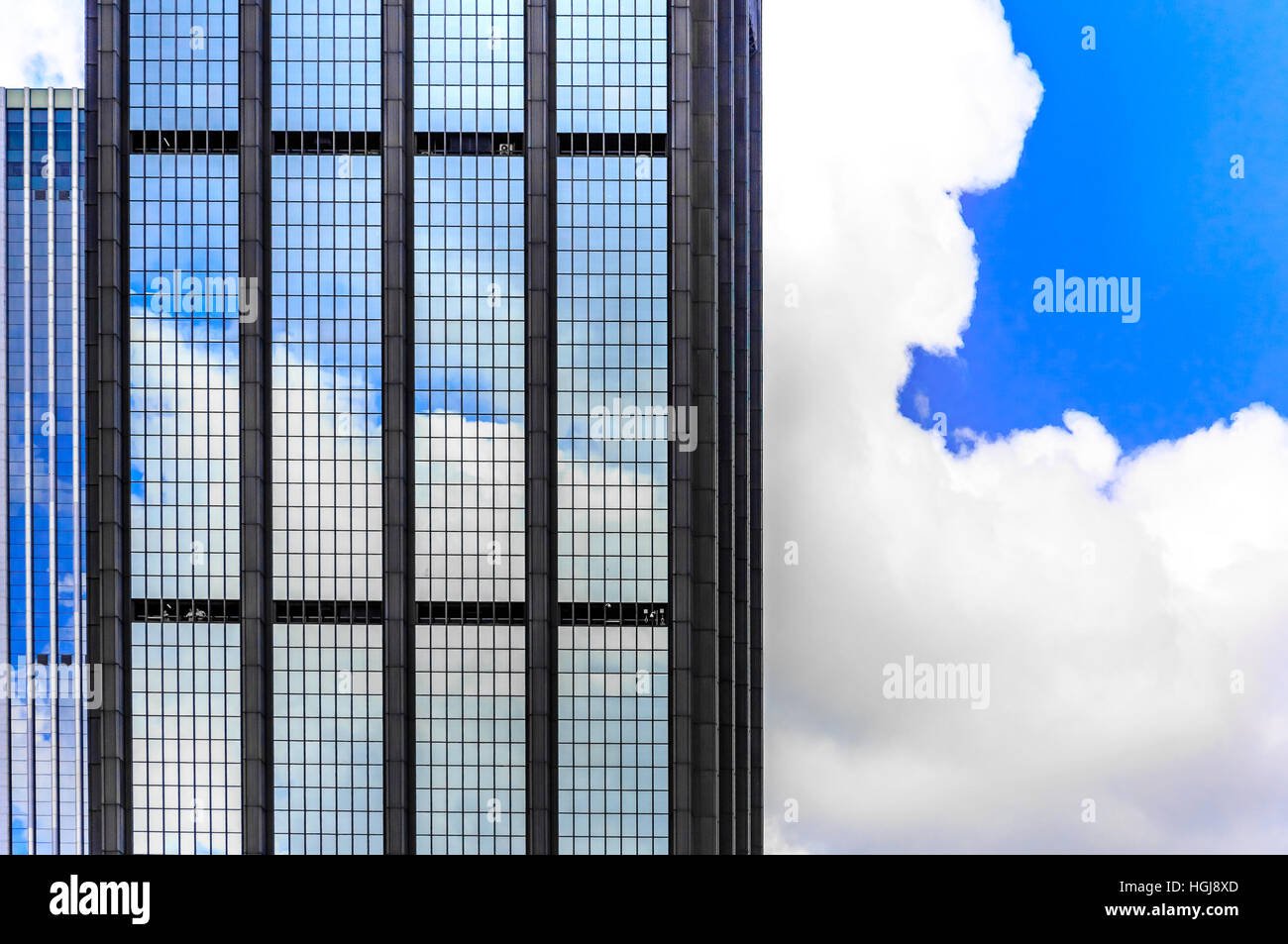 Windows of commercial building in Hong Kong Stock Photo - Alamy