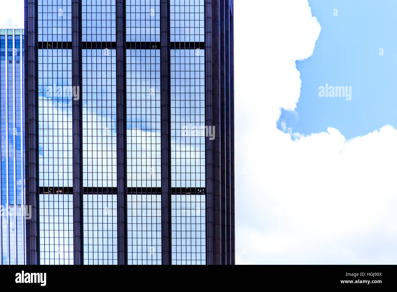 Windows of commercial building in Hong Kong Stock Photo - Alamy