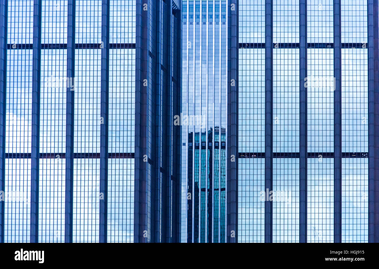 Windows of commercial building in Hong Kong Stock Photo - Alamy