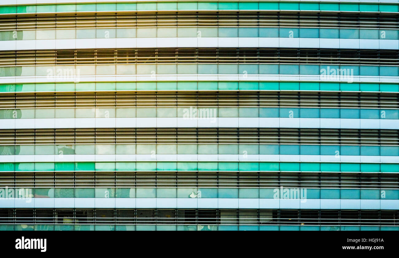 Windows of commercial building in Hong Kong Stock Photo - Alamy