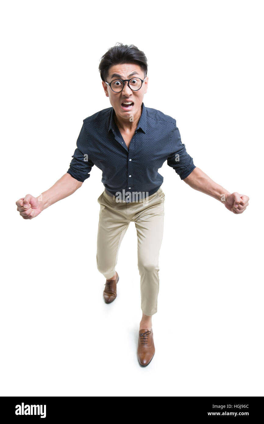Indian man wide angle standing hi-res stock photography and images - Alamy