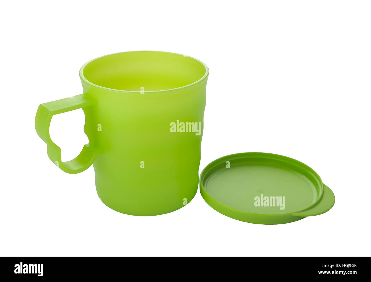 Plastic mug with lid Stock Photo - Alamy
