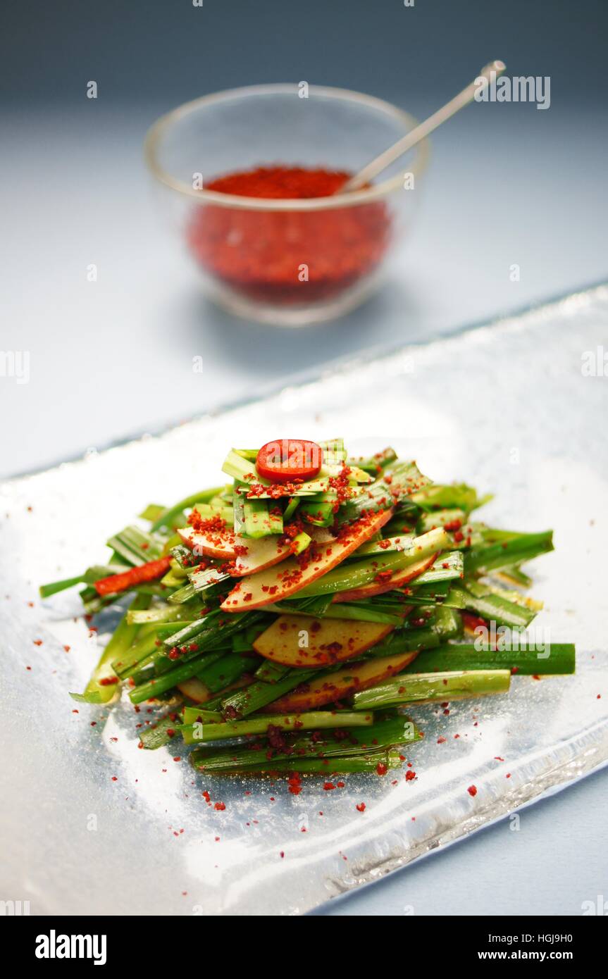 Korean chive hi-res stock photography and images - Alamy