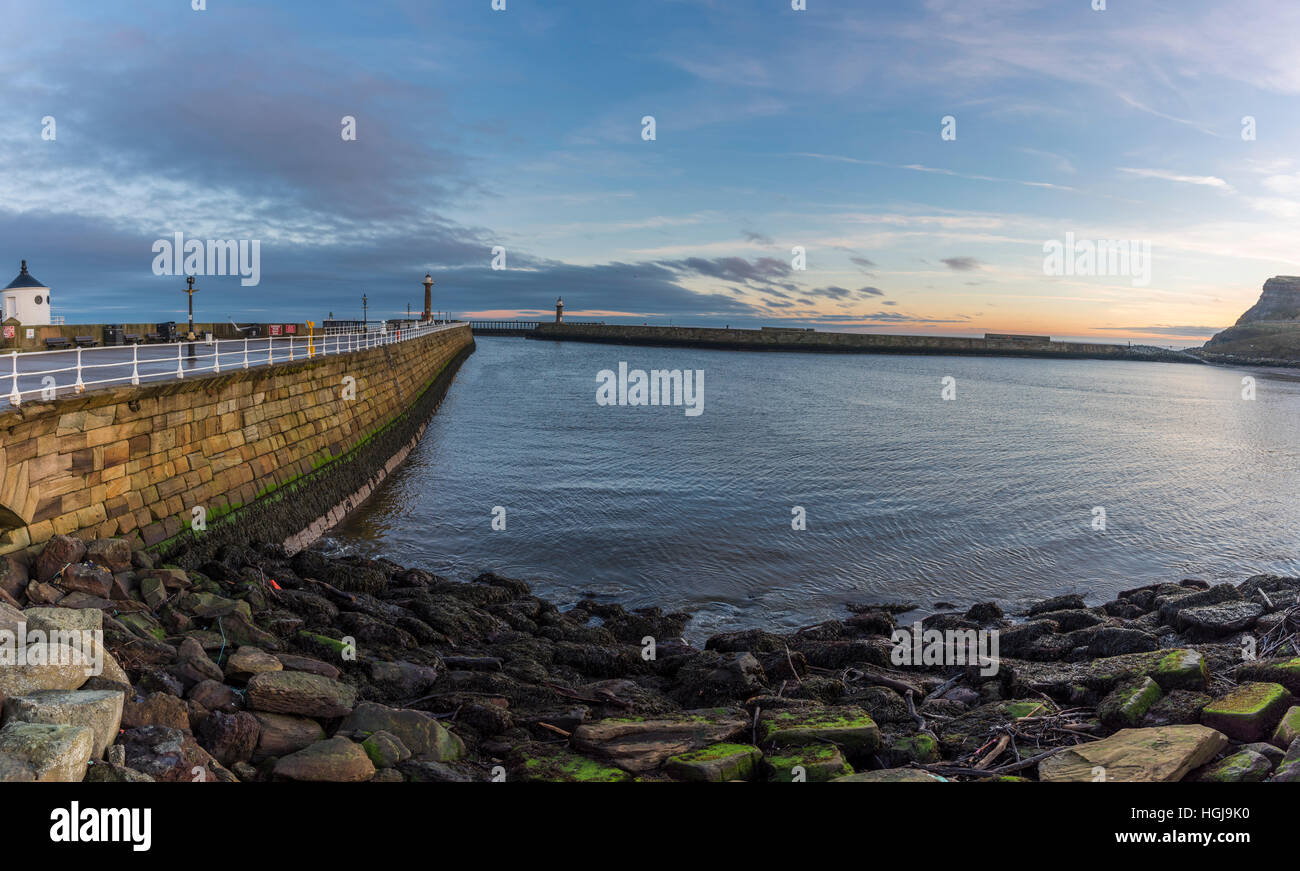 The wonderful historic town of Whitby, North Yorkshire, with its many ...