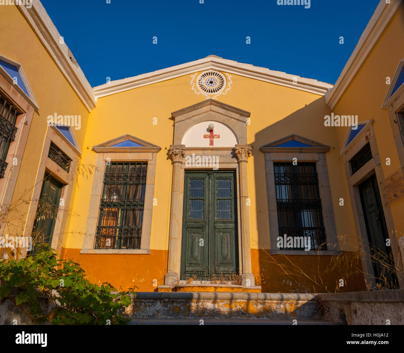 The Old Pharmacy in Horio, Symi, Greece Stock Photo - Alamy