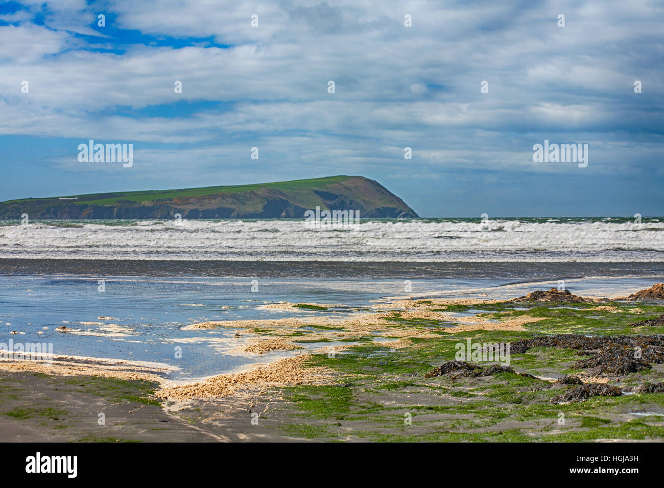 Newport Sands Beach at Pembrokeshire Coast National Park, Wales UK in ...