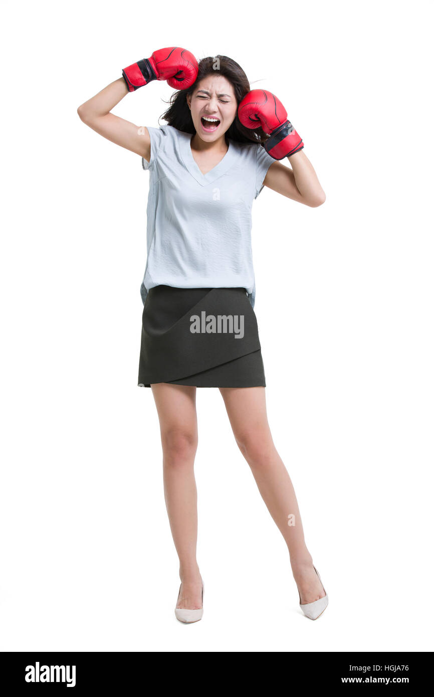 Furious young chinese woman hi-res stock photography and images - Alamy