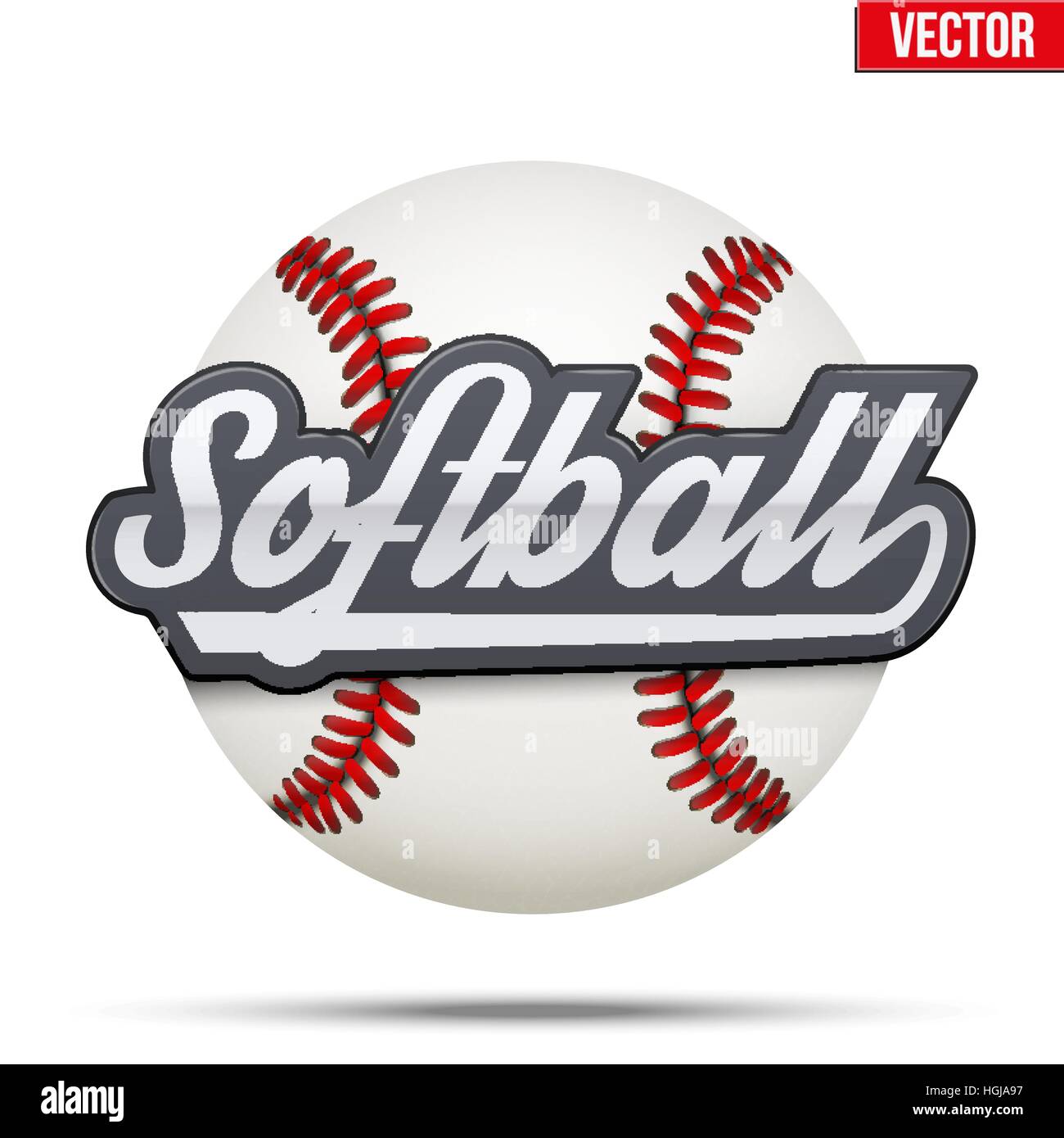 Softball circle symbol Stock Vector Image & Art - Alamy