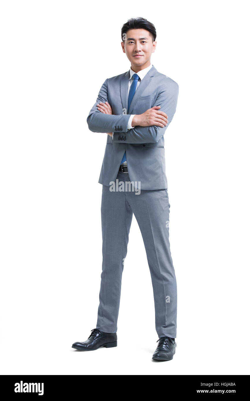 Portrait of young businessman Stock Photo - Alamy