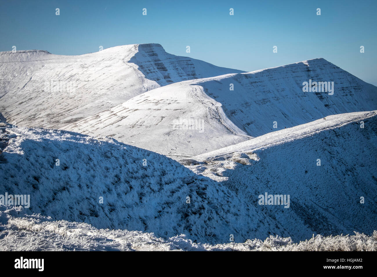 Snow in the Brecon Beacons Stock Photo - Alamy