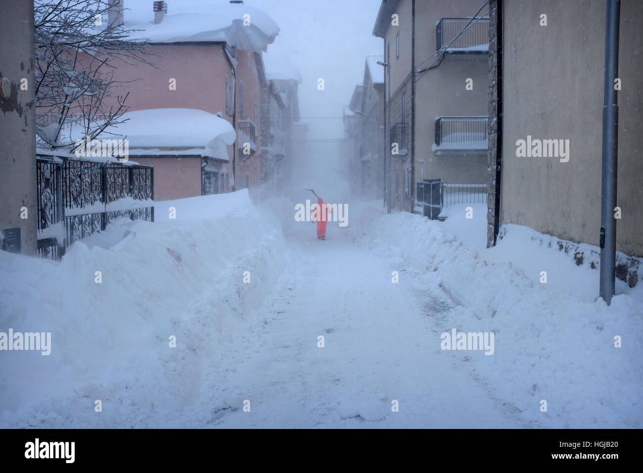 Snow at Rimini Stock Photo - Alamy