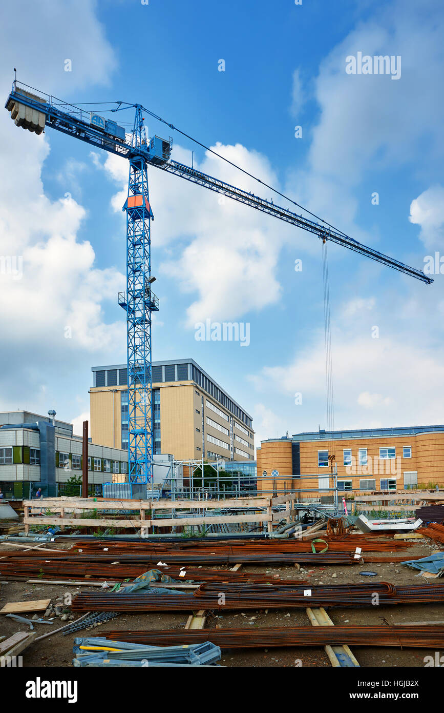 crane on construction site Stock Photo - Alamy