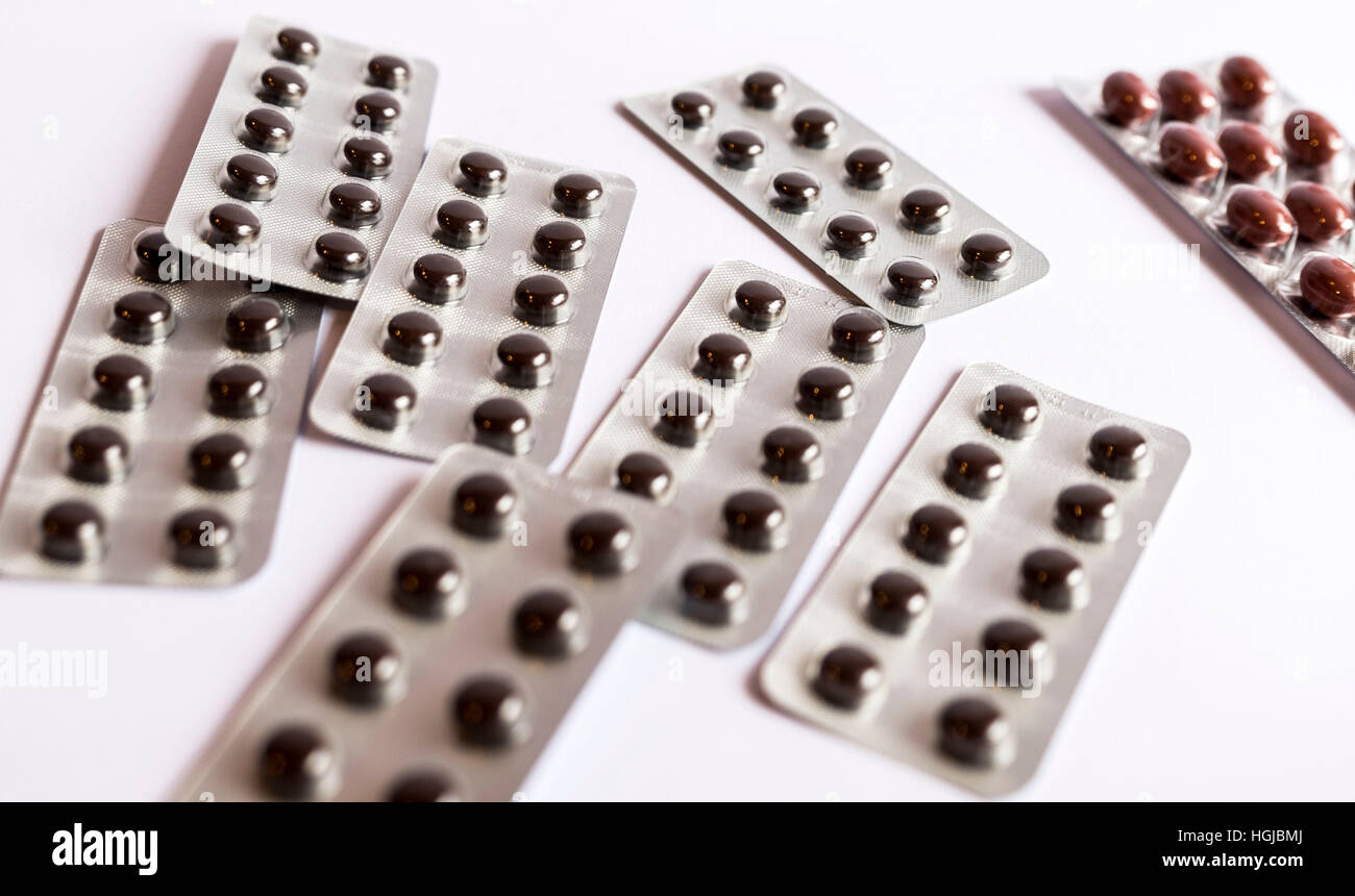 blisters of tablets Stock Photo - Alamy