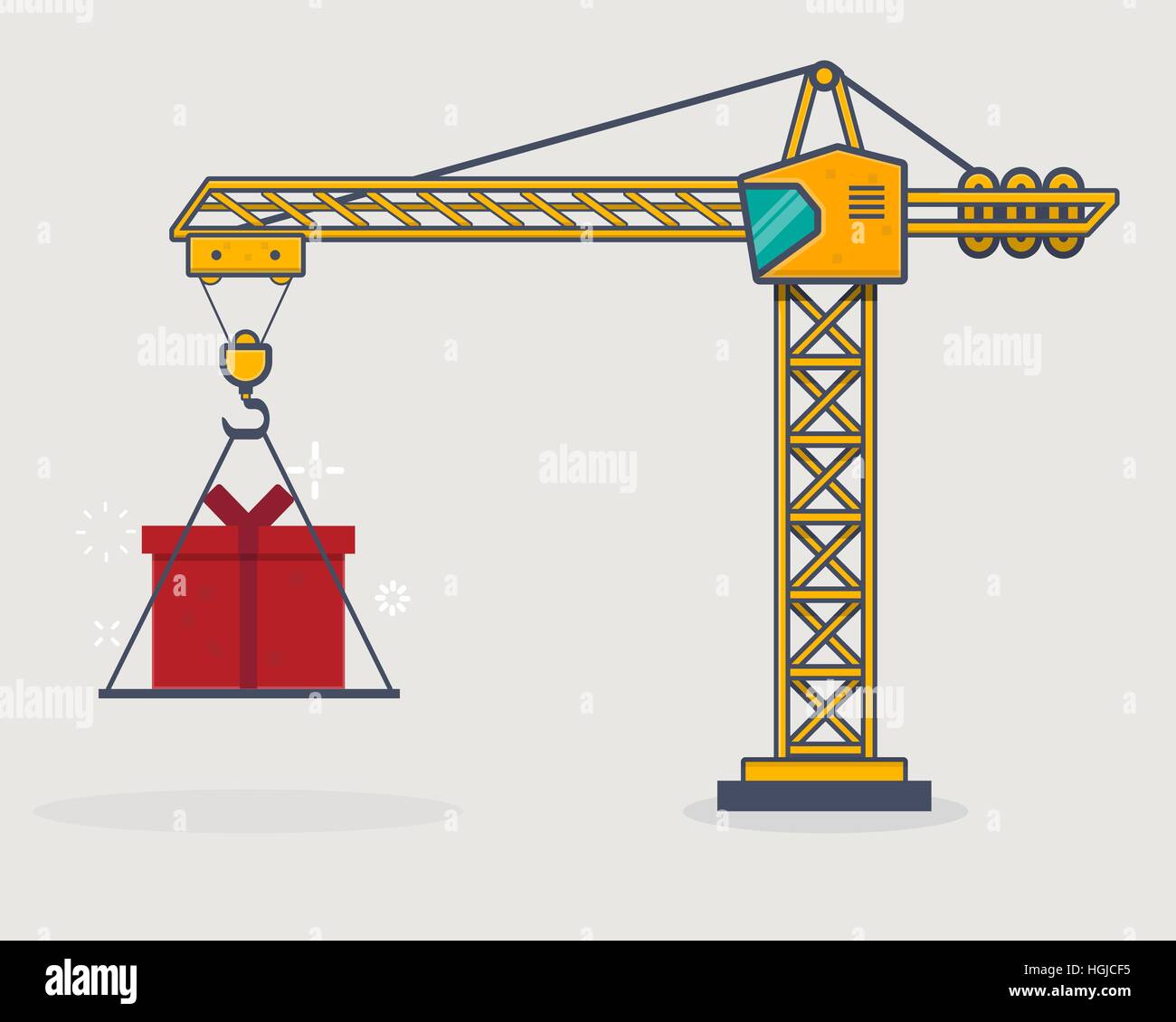 Present building Stock Vector Images - Alamy
