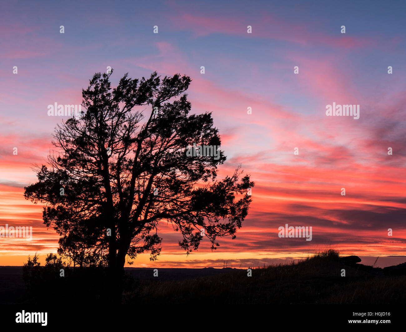 Sunset from near Buck Hill, South Unit, Theodore Roosevelt National ...