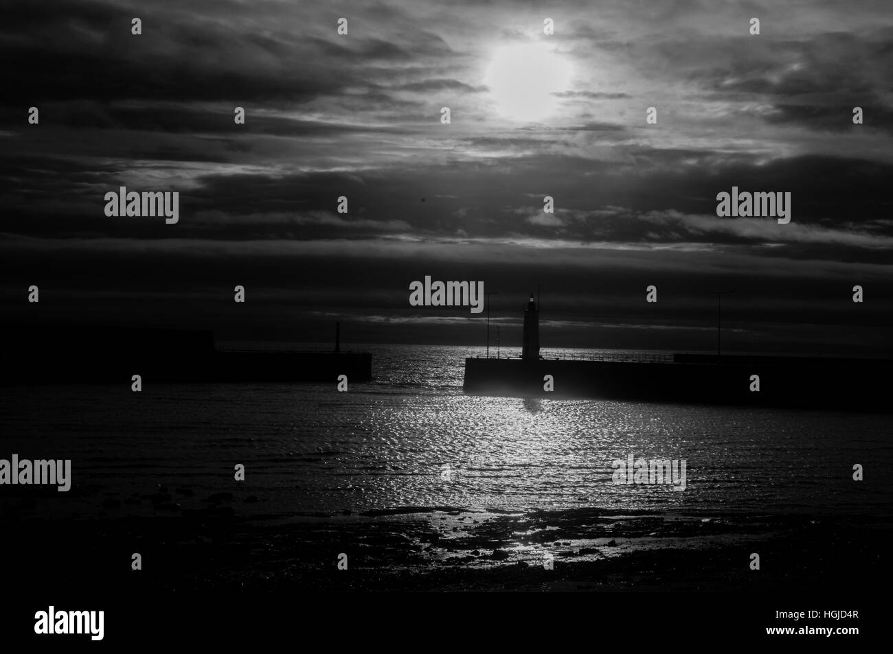 Before sunset Black and White Stock Photos & Images - Alamy