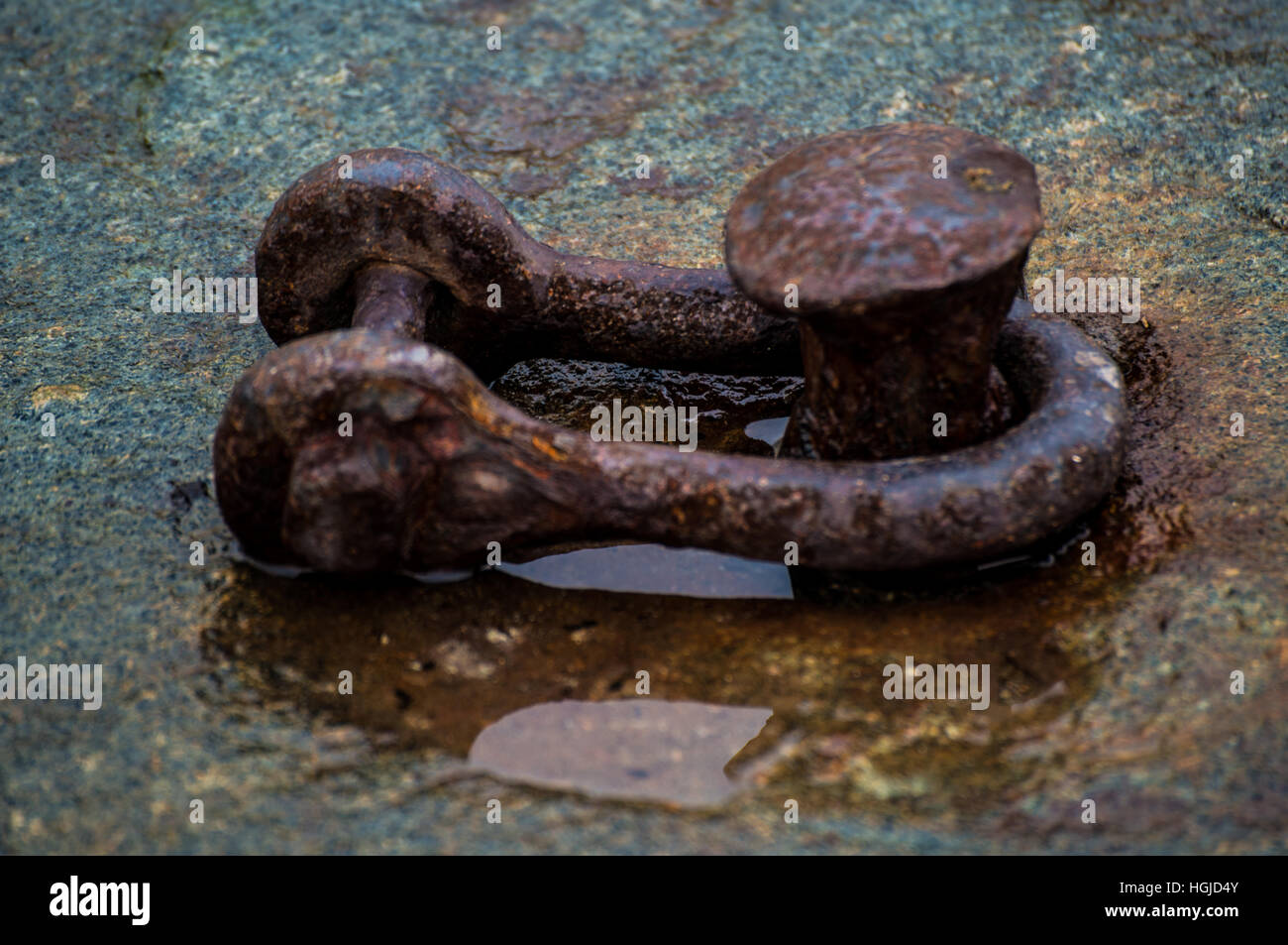 Rusty Anchor point Stock Photo - Alamy