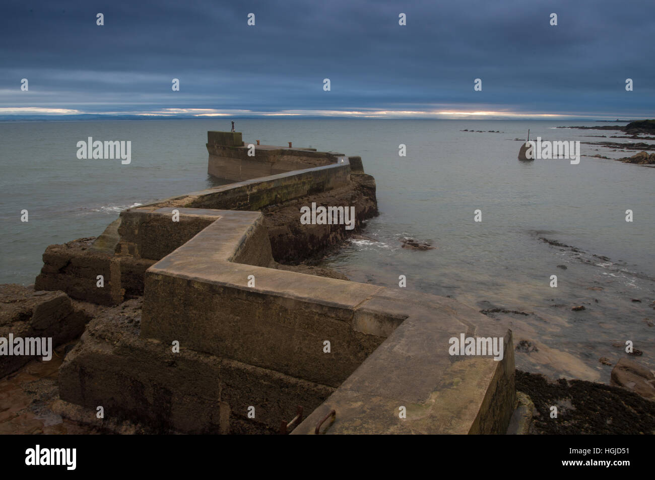 Scotland, St Monans pier Stock Photo - Alamy