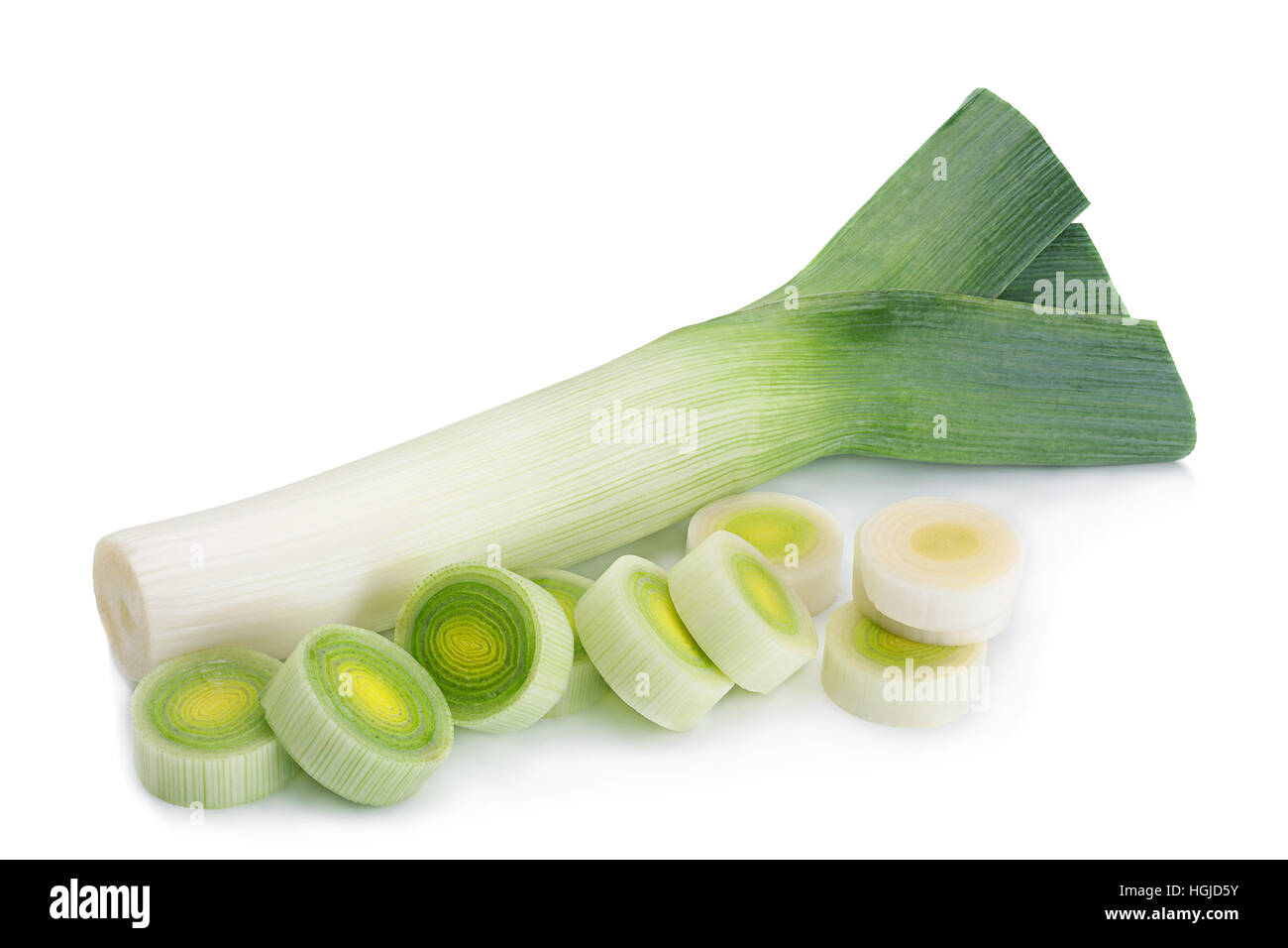 Slice leek vegetable on hi-res stock photography and images - Alamy