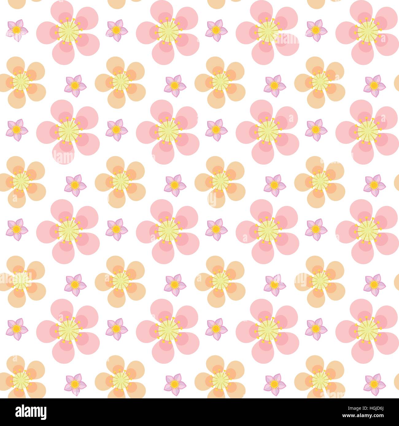 Floral seamless pattern. Flowers repeating texture. Botanical endless ...
