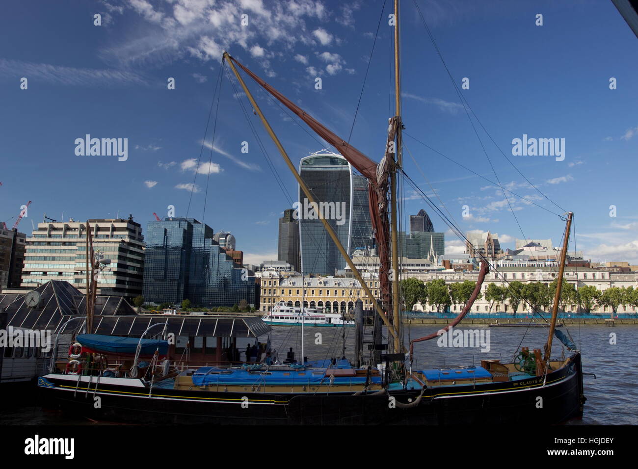Spritsail Barge Gladys is part of the National Historic Fleet ...
