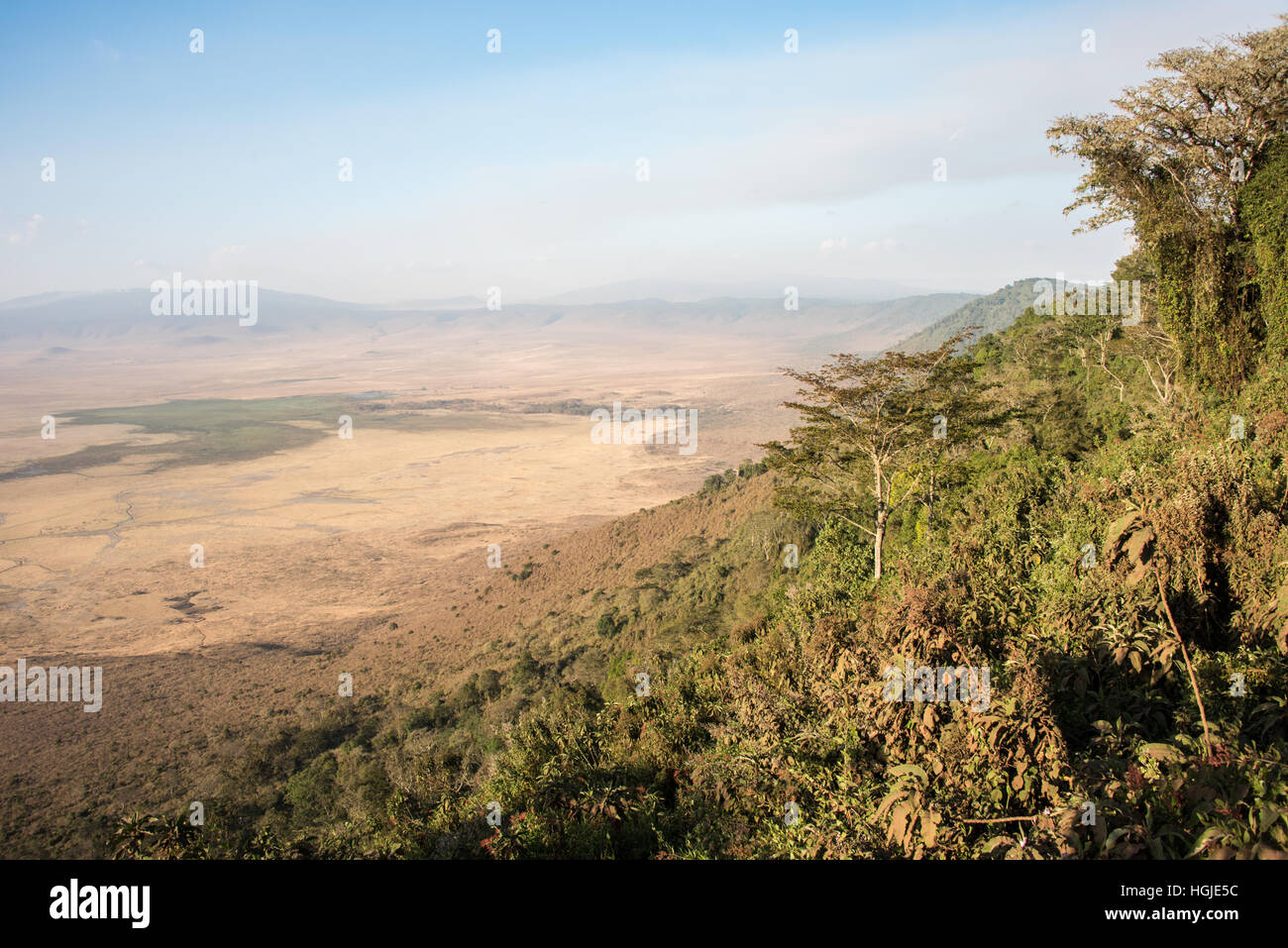 Aerial view ngorongoro crater tanzania hi-res stock photography and ...