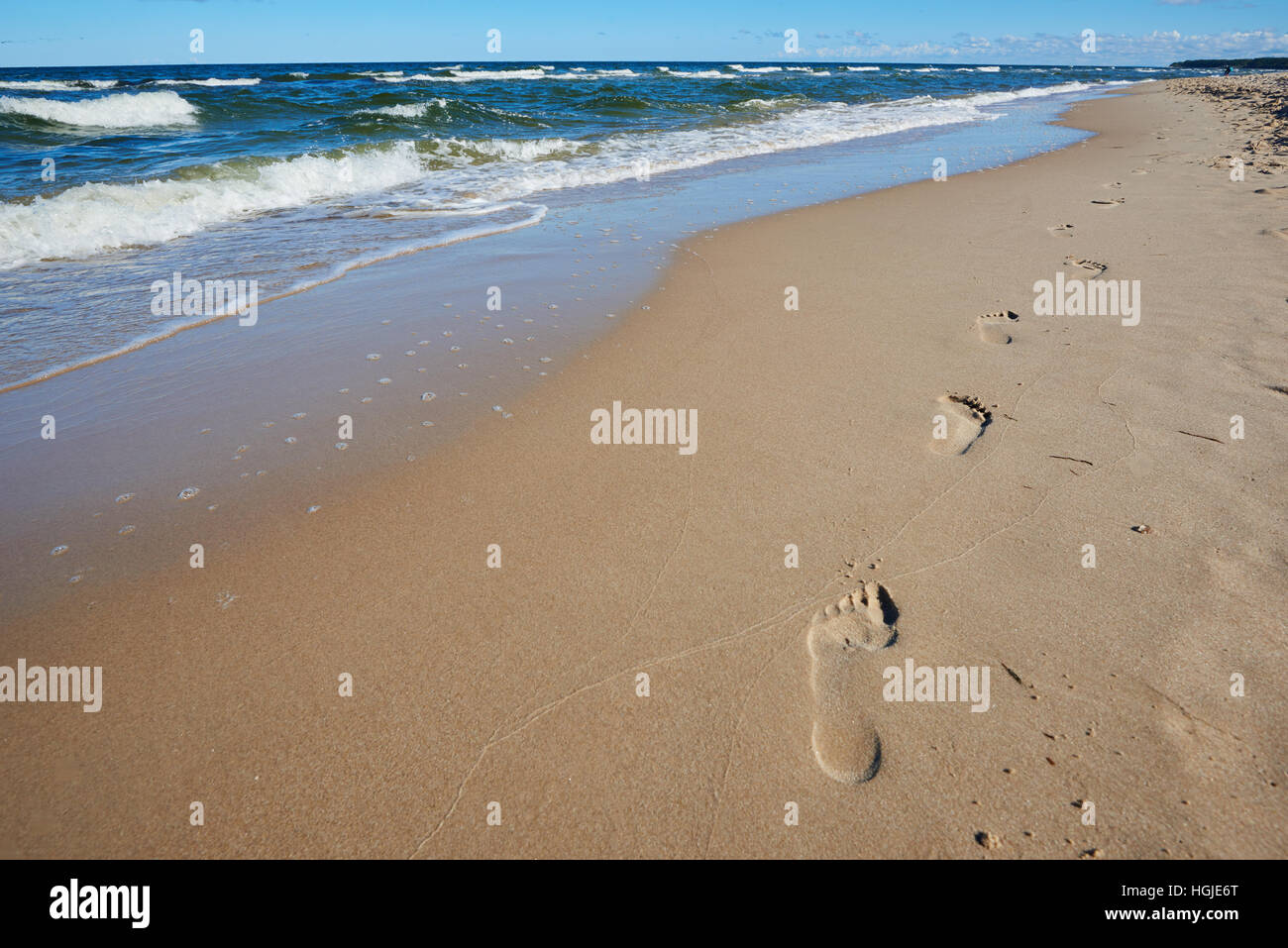 footprints on the way Stock Photo - Alamy