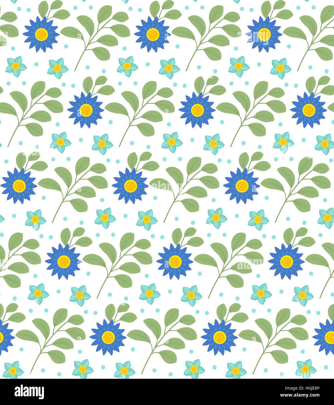 Floral seamless pattern. Flowers repeating texture. Botanical endless ...