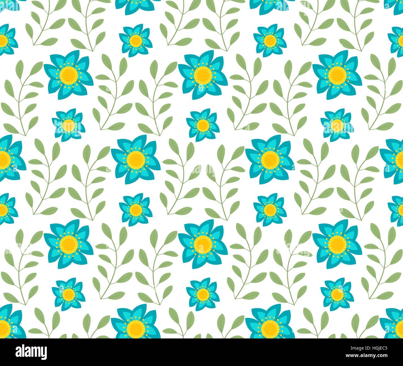 Floral seamless pattern. Flowers repeating texture. Botanical endless ...