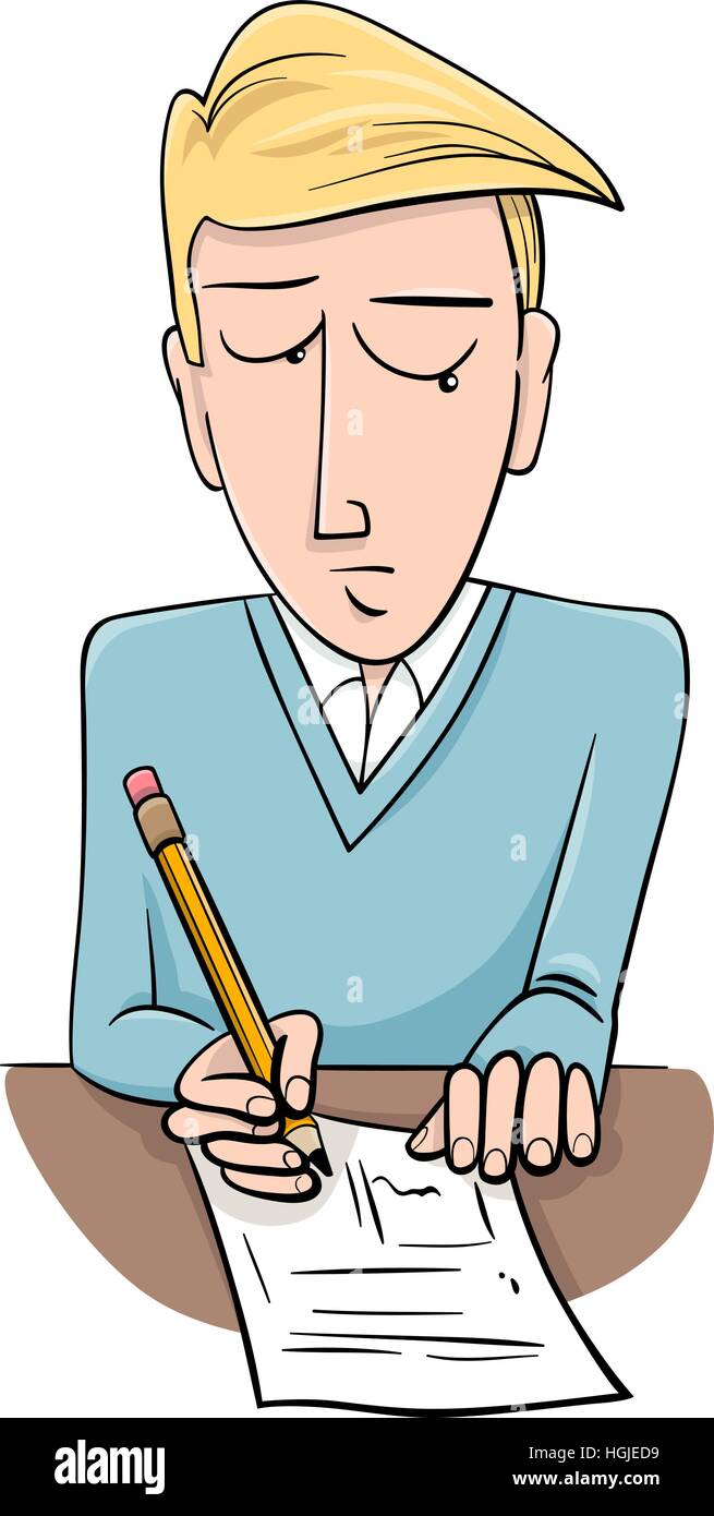 Comic student Stock Vector Images - Alamy