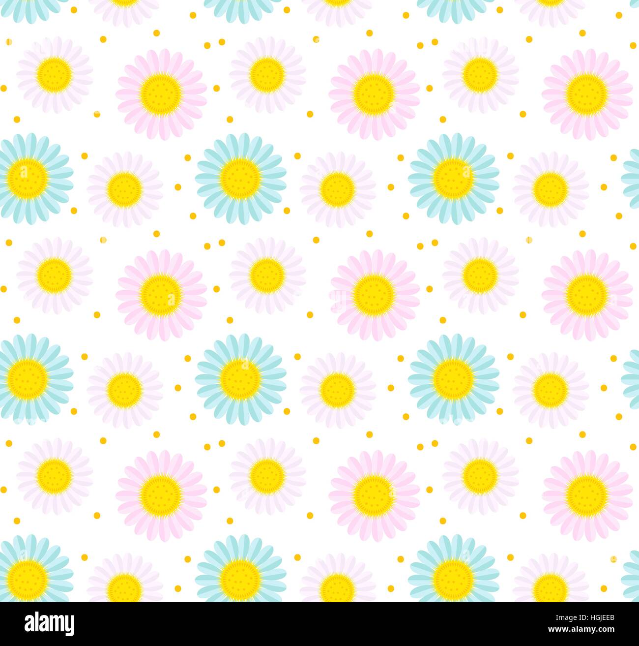 Floral seamless pattern. Flowers repeating texture. Botanical endless ...