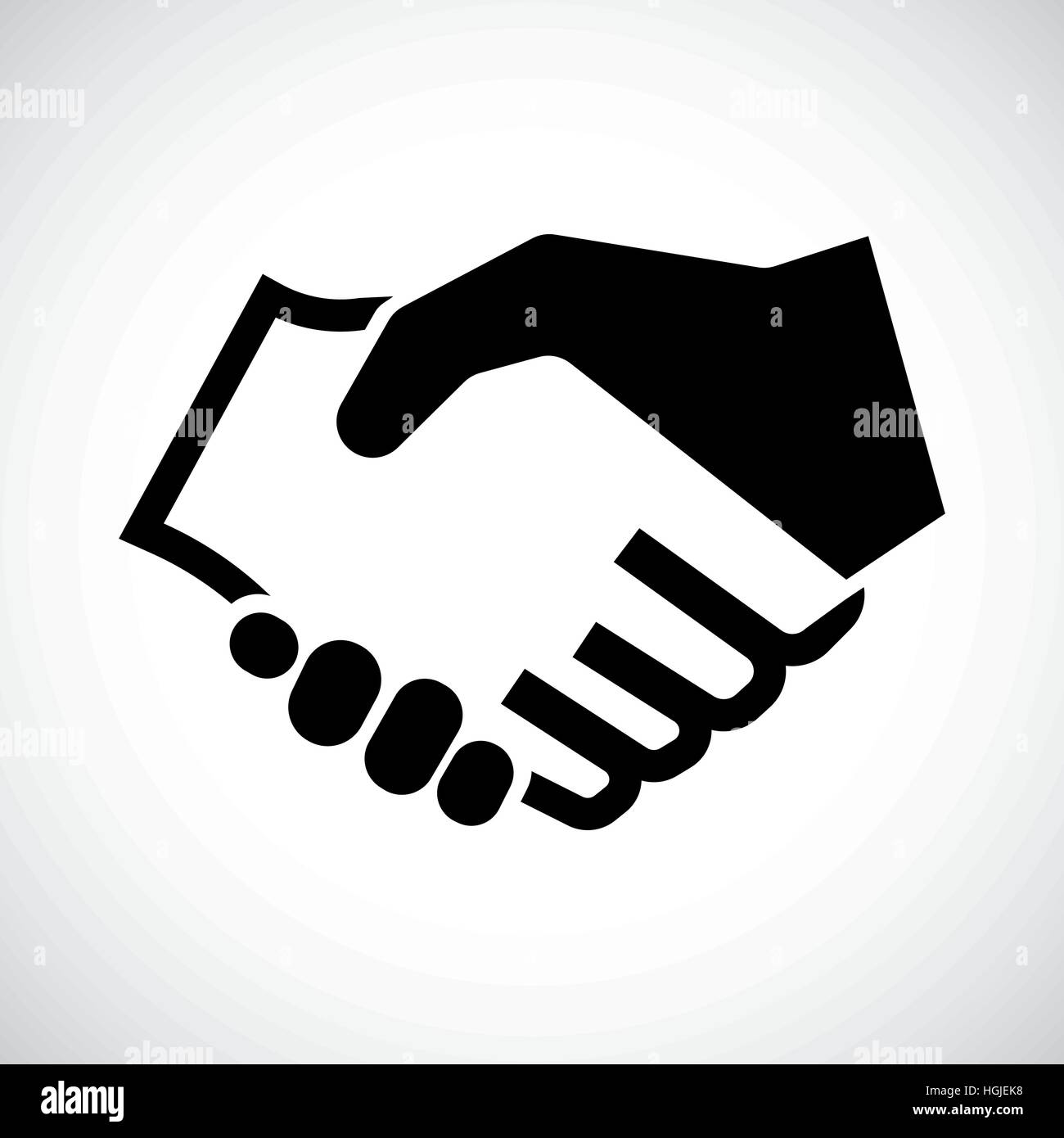 Icon Shape flat design Handshake for creative use in graphic design ...