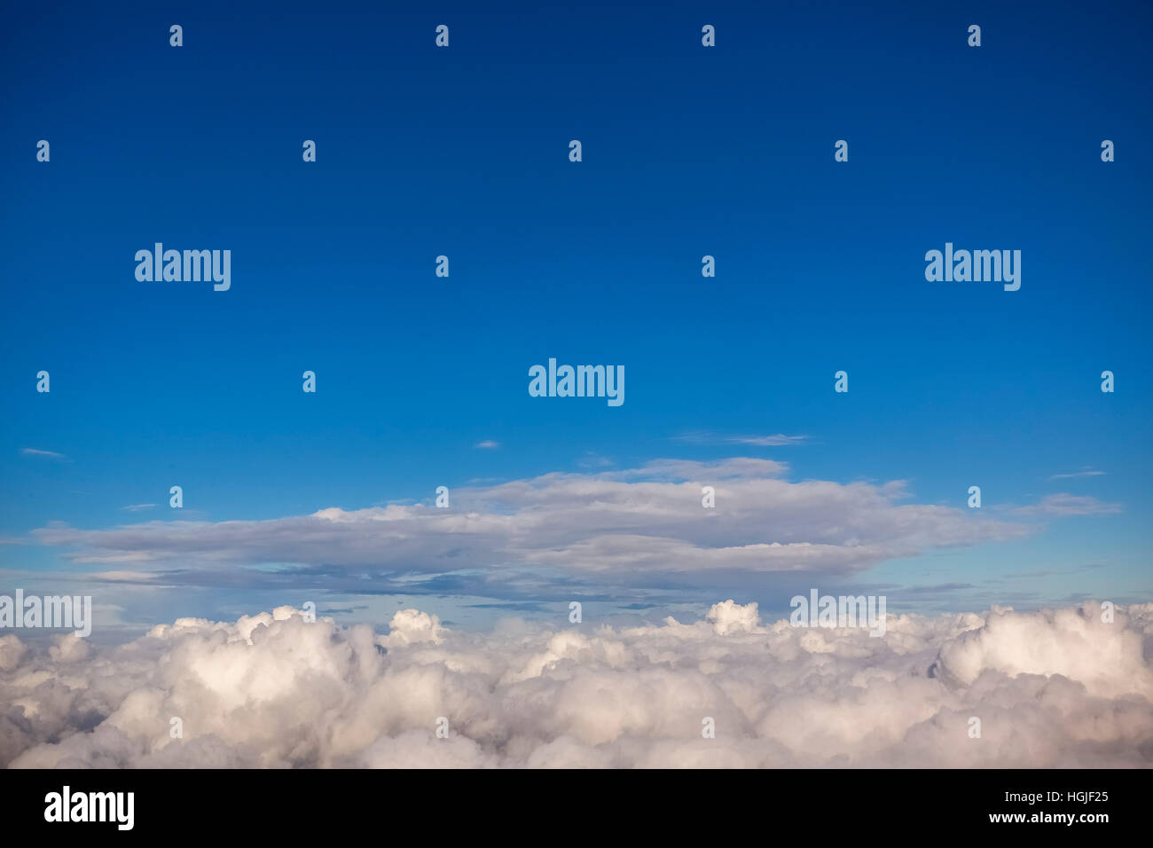 Aerial view, clouds, fly on top, clouds Mountains, Cumulus Altus ...