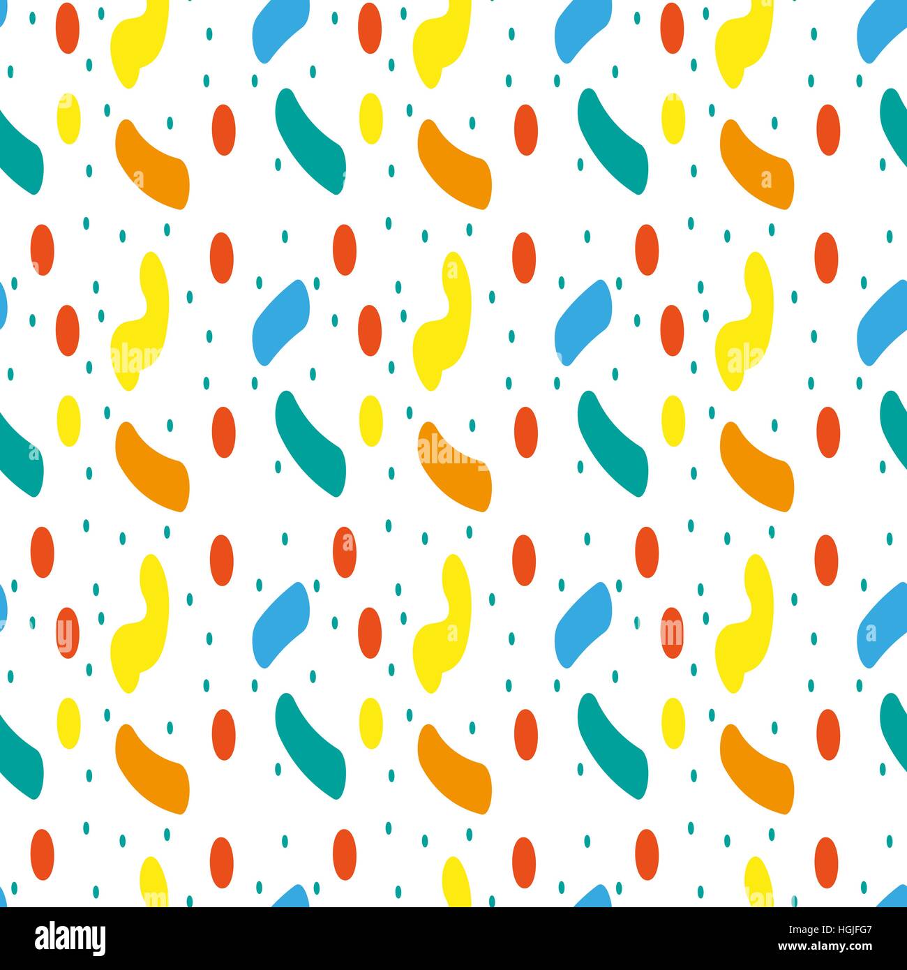 Festive confetti seamless pattern. Modern, geometric repeating texture ...