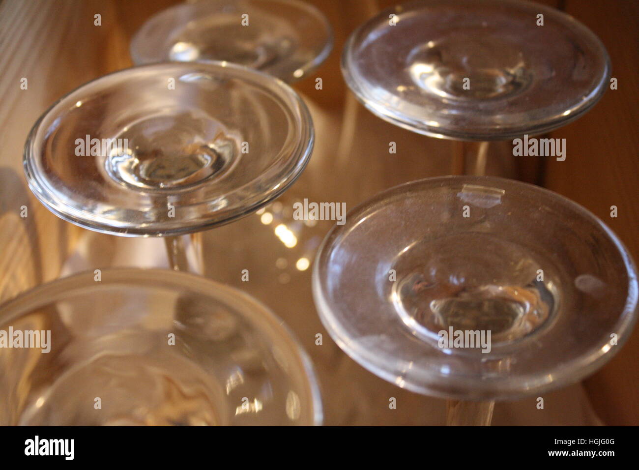 Wine Glass Bases Stock Photo - Alamy