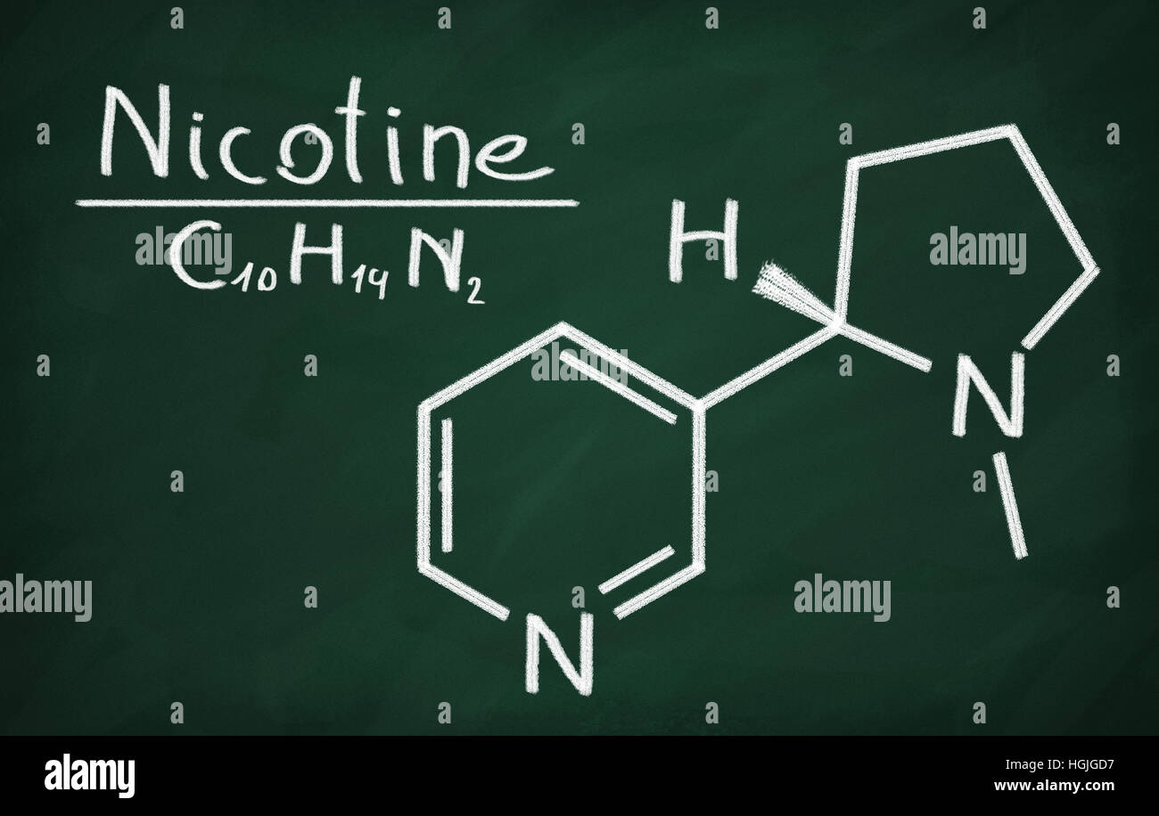 Chemistry chemical formula nicotine hi-res stock photography and images ...