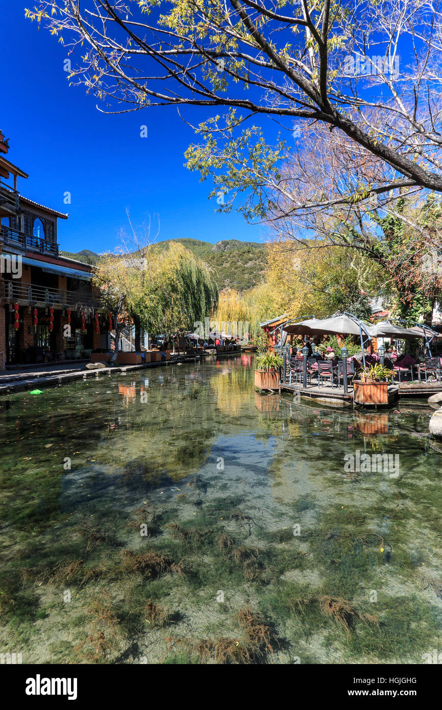 Lijiang, China - November 14, 2016: Main square of ShuHe Old Town, not ...