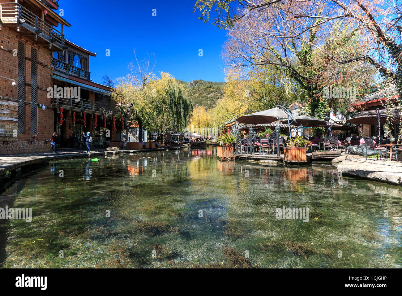 Lijiang, China - November 14, 2016: Main square of ShuHe Old Town, not ...