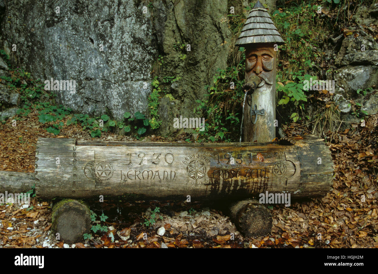 Rural fountain, Lassing, Lower Austria, Austria Stock Photo - Alamy