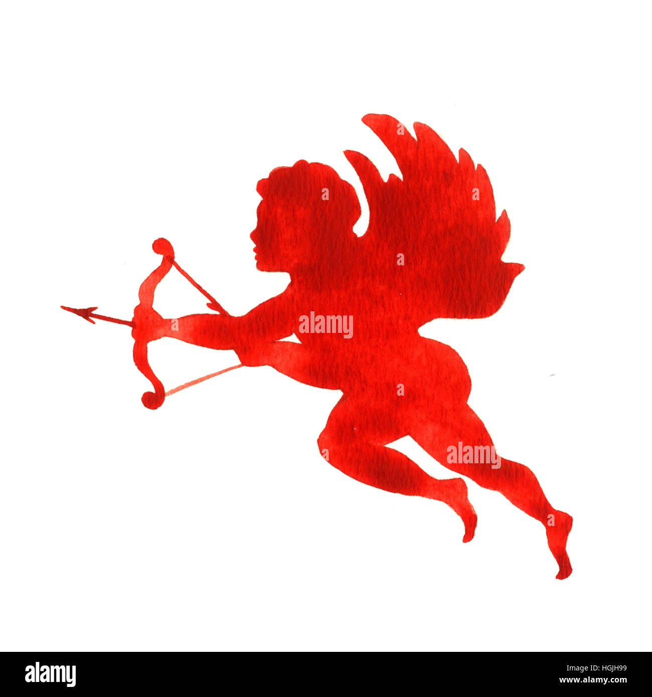Red arrow silhouette hi-res stock photography and images - Alamy