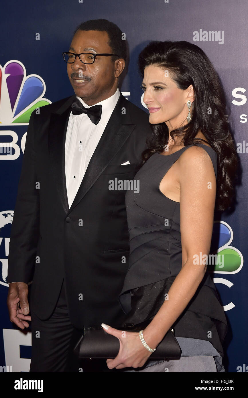 Beverly Hills, California. 8th Jan, 2017. Carl Weathers and Christine ...